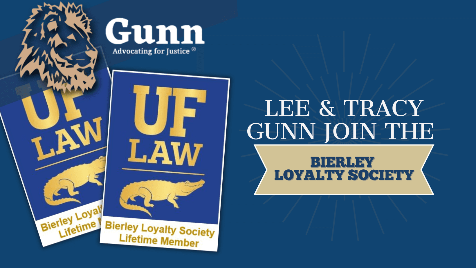 Lee and Tracy Gunn Join the Prestigious Bierley Loyalty Society